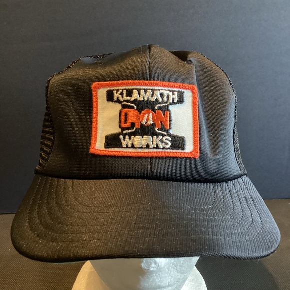 monarch athletic | Accessories | Vintage Made In Usa Klamath Iron Works Anvil Patch Trucker ...
